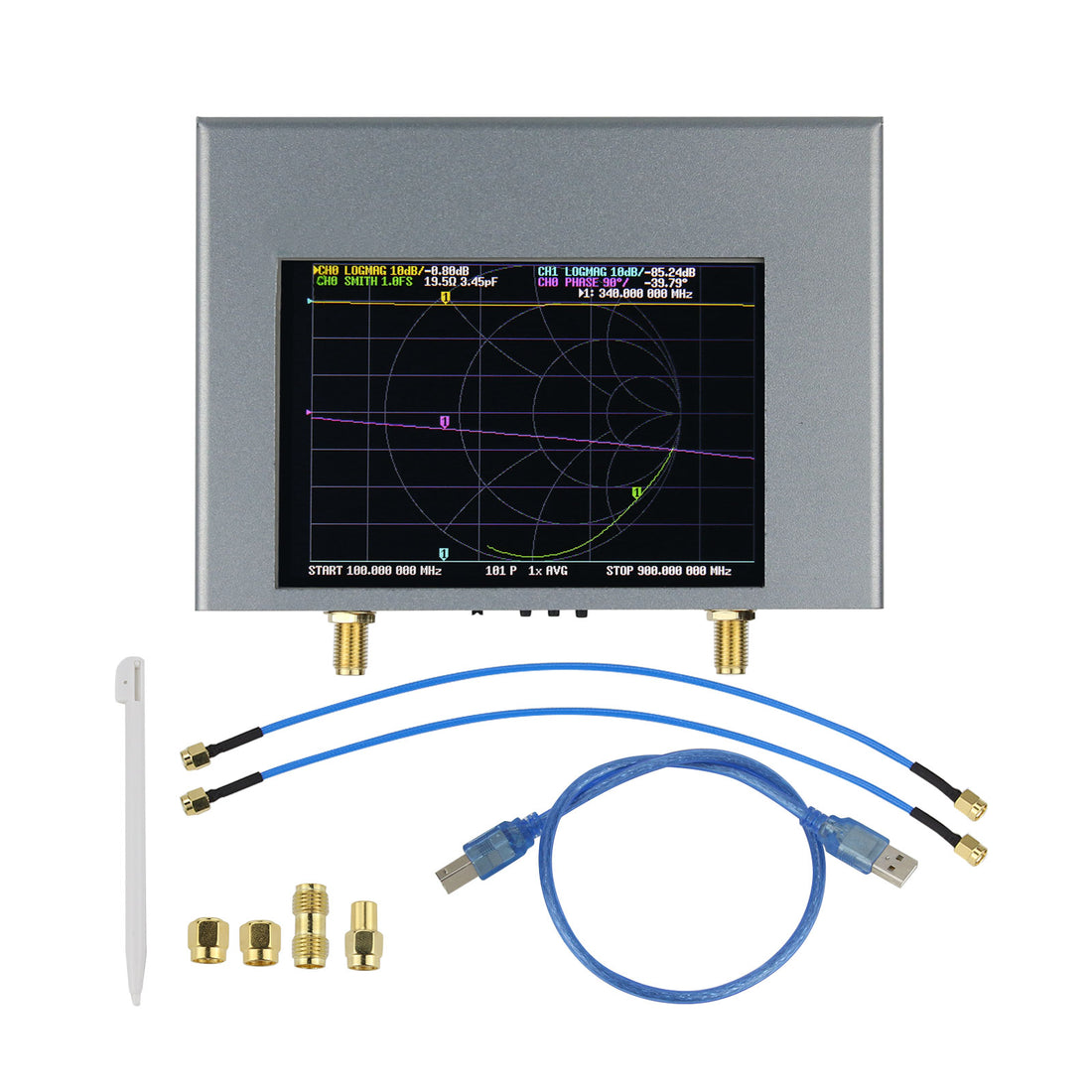 HamGeek NanoVNA V2 Plus4 Series Vector Network Analyzer VNA 50KHz-4GHz