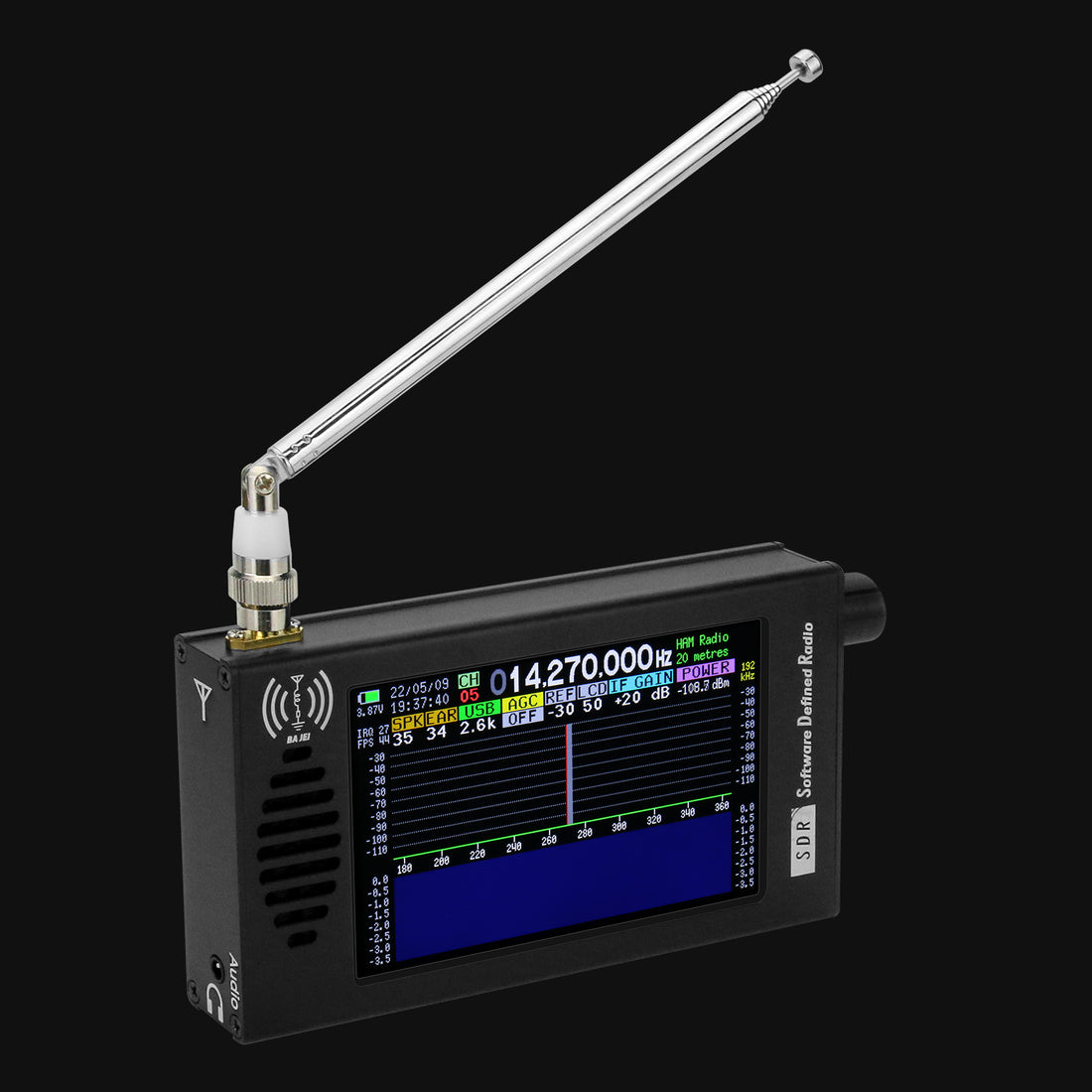 HamGeek DSP-01 SDR Radio Receiver DSP Receiver CW/AM/SSB/FM/WFM w/ 4.3