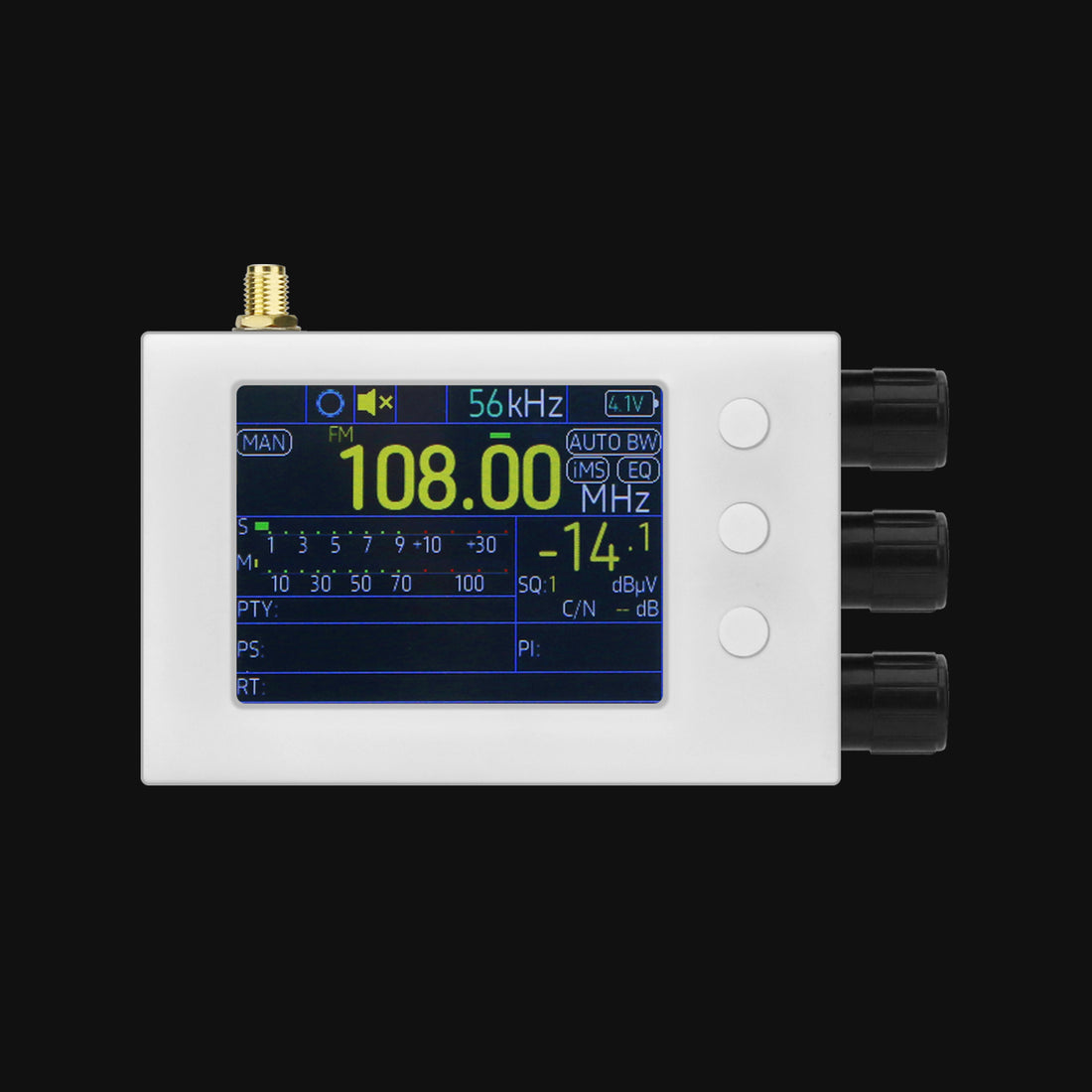 HamGeek 64-108MHZ Portable TEF6686 Full Band Radio Receiver AM FM SW M