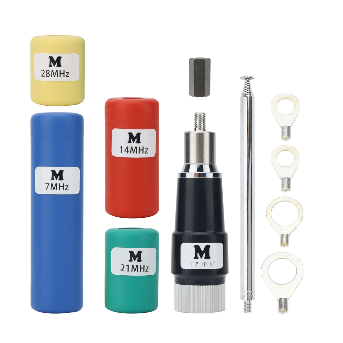 HamGeek MA-01 V2.8 Portable Telescopic GP Antenna Kit 7MHz 100W Shortw