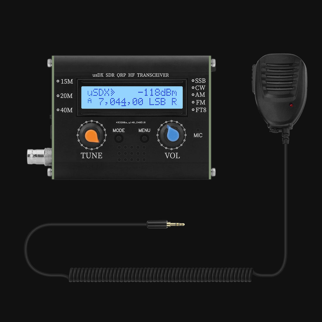 HamGeek 5W usDX SDR QRP Transceiver QCX-SSB to SSB 3-Band All Mode HF