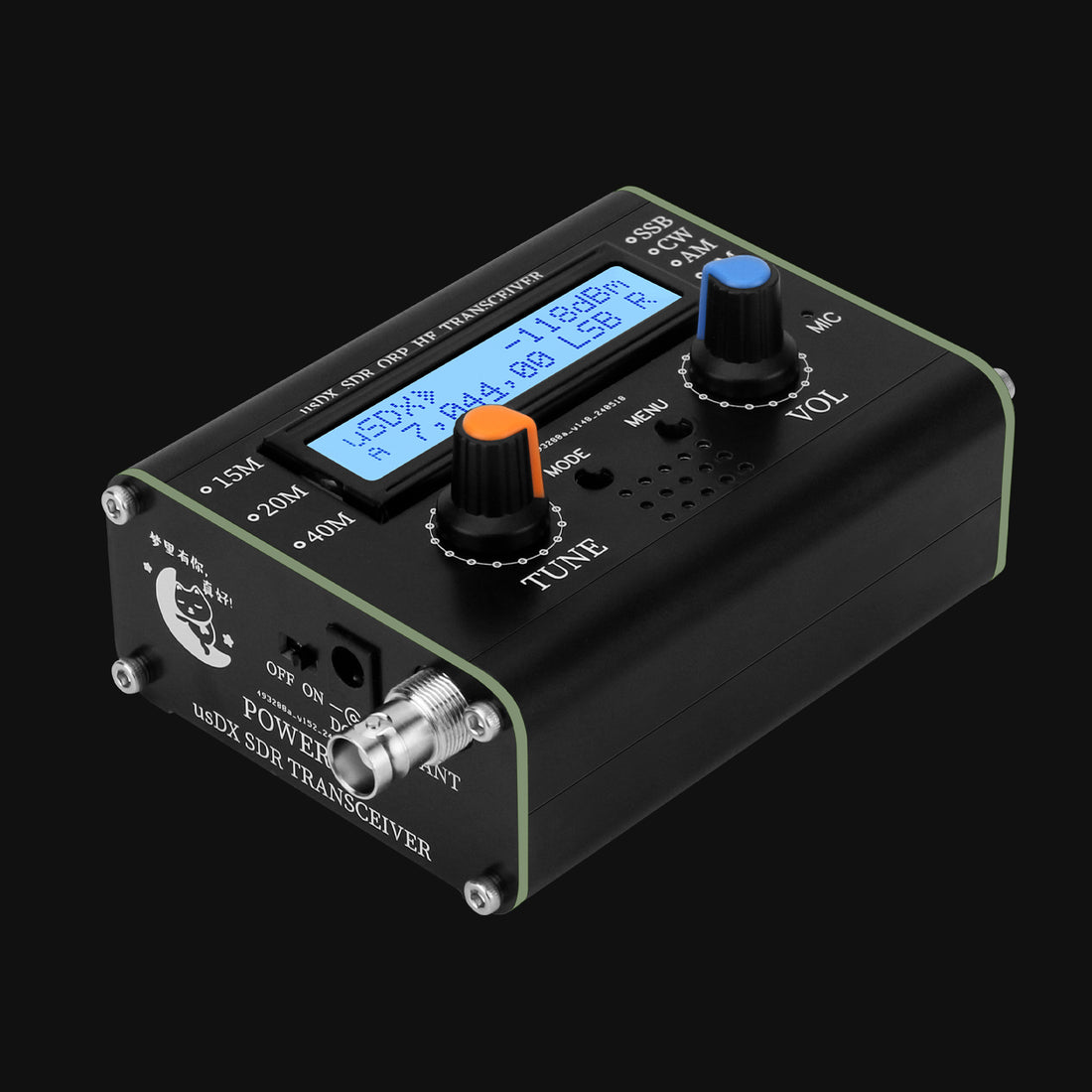 HamGeek 5W usDX SDR QRP Transceiver QCX-SSB to SSB 3-Band All Mode HF