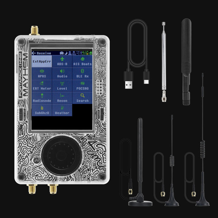 HAMGEEK 1MHz to 6GHz HackRF One R10C V2.0.x with PortaPack H4M SDR Rad